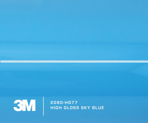 3M Wrap Film | 2080-HG77 High Gloss Sky Blue | EXPRESSFOLIEN